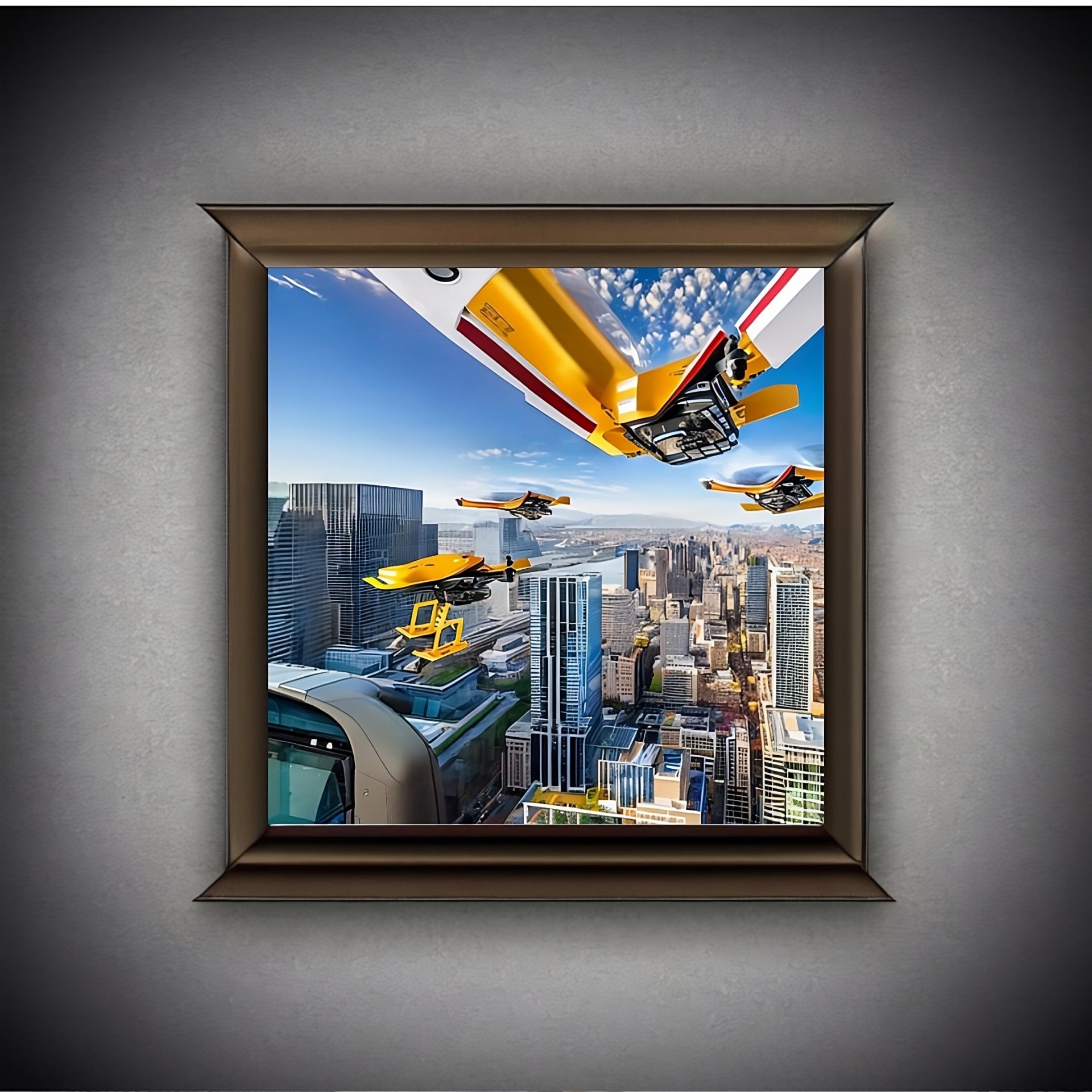 [제 1회 AI그림그리기대회 수상작] 장려상 - 자율주행의 미래 : IAAE 국제인공지능윤리협회 AI그림그리기대회 작품 디지털 전시관