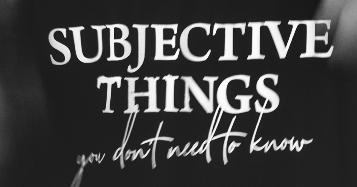 Subjective Things - Artwork