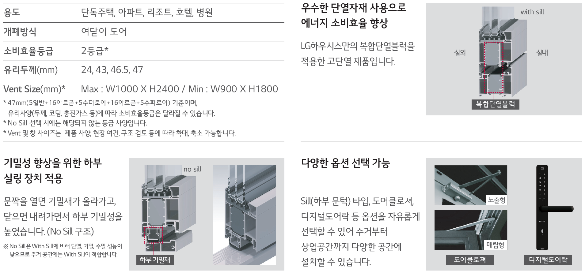 LX하우시스 | AL시스템도어 E9-ADR80