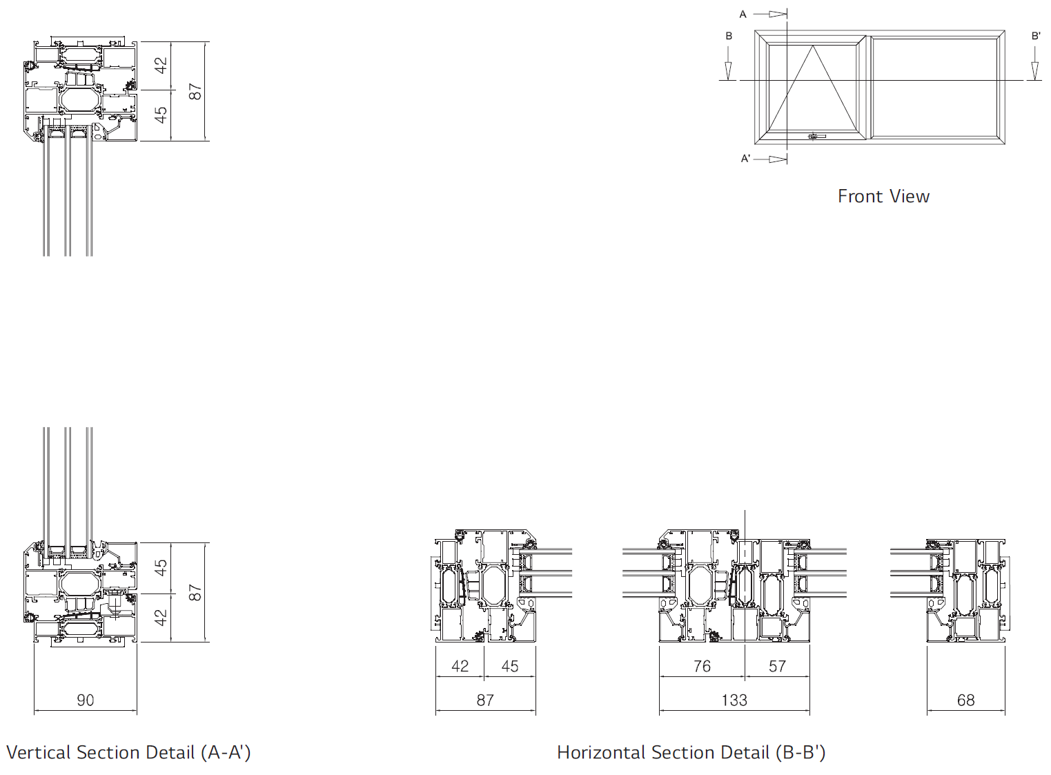 LX하우시스 | AL시스템창 E9-ATH90