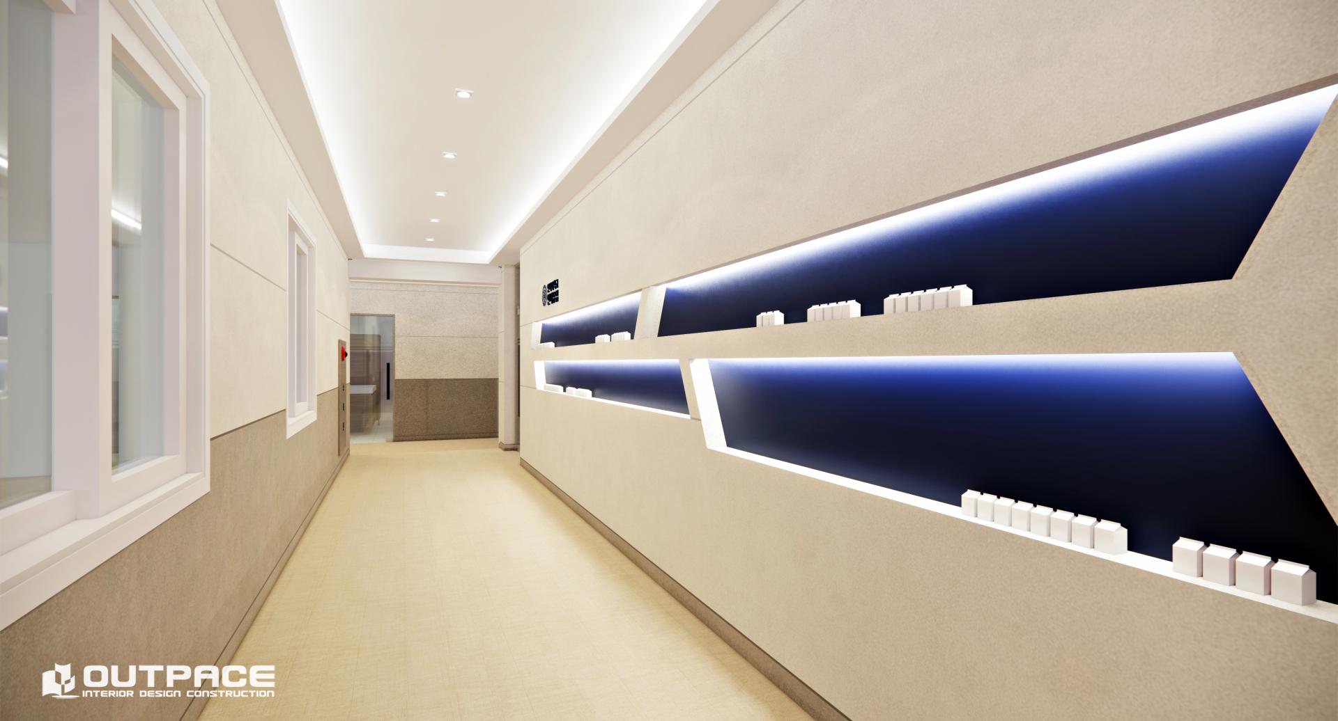 사무실인테리어 파사드 / FACADE 3D DESIGN : (주)아웃페이스디자인