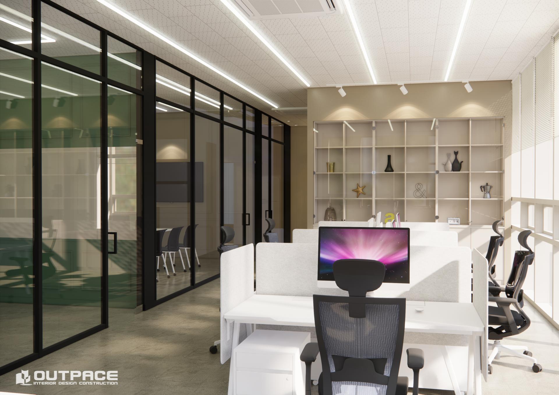 40평 사무실인테리어 / 하남사무실인테리어 : (주)아웃페이스디자인
