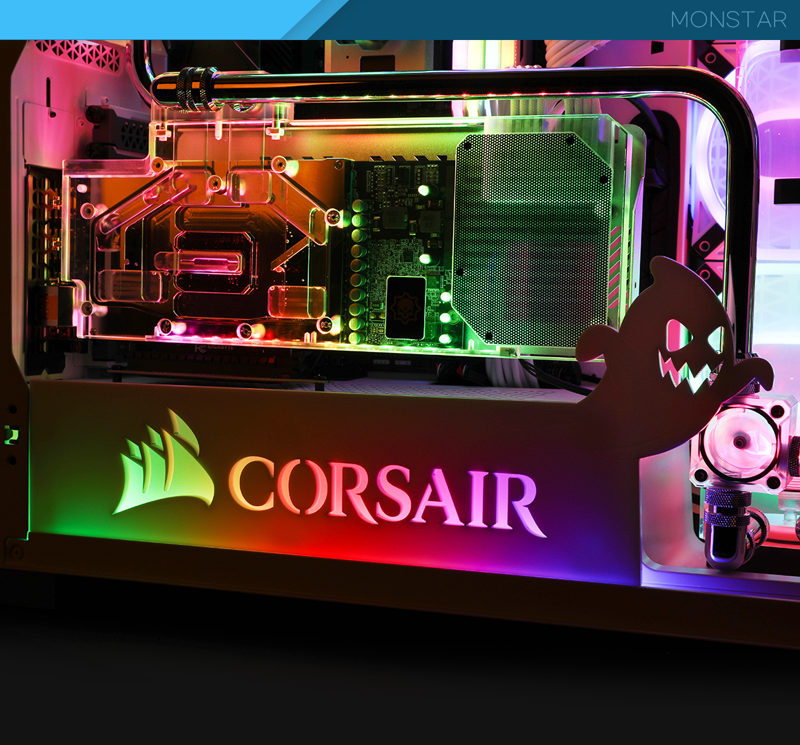 Monstargear acrylic emblem for CORSAIR 5000D AF : Monstargear