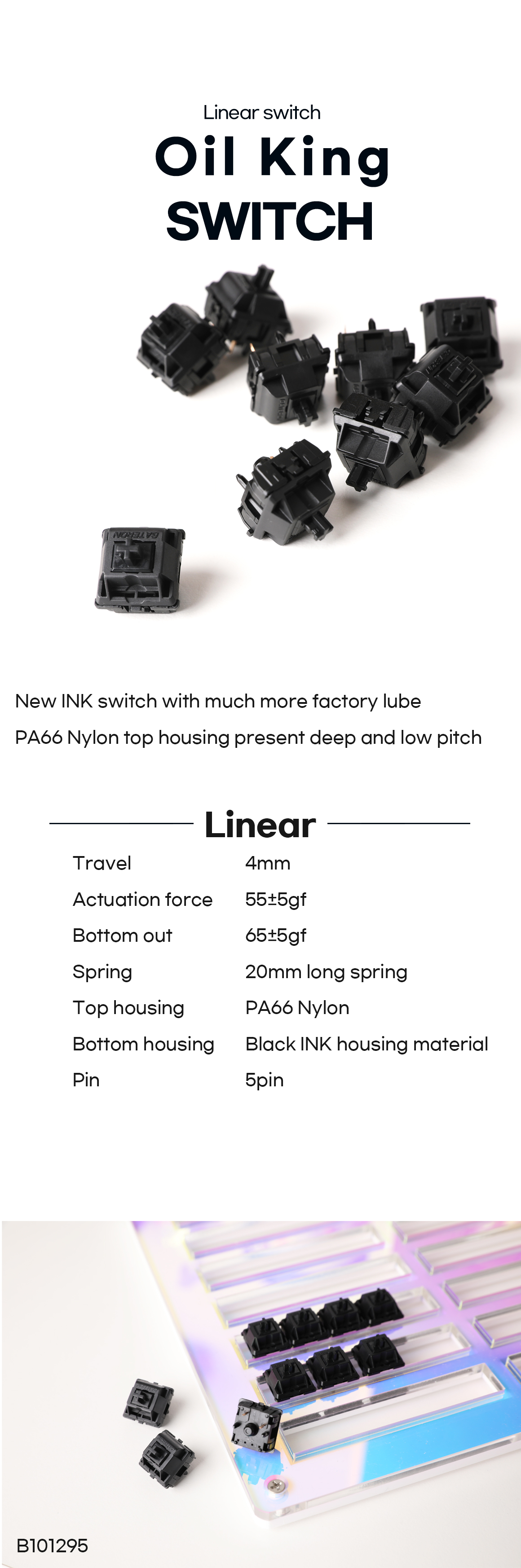 Gateron Oil King Switch (1pcs) : Monstargear