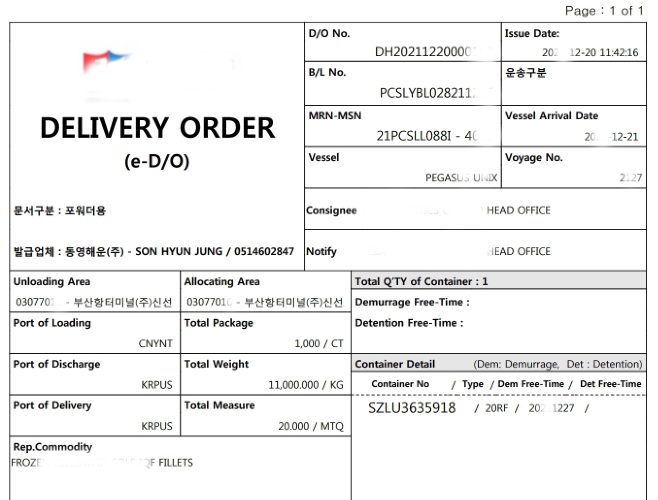 [무역] 딜리버리 오더(DELIVERY ORDER)_DO란 어떤 서류일까? : JSCHINA CO.,LTD