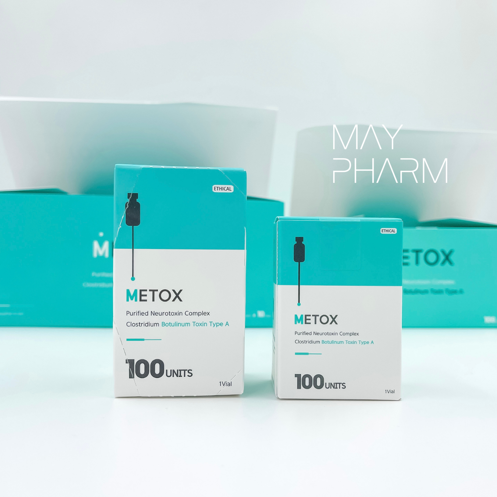 Metox 100U: Product Package Redesign : MAYPHARM, INC.