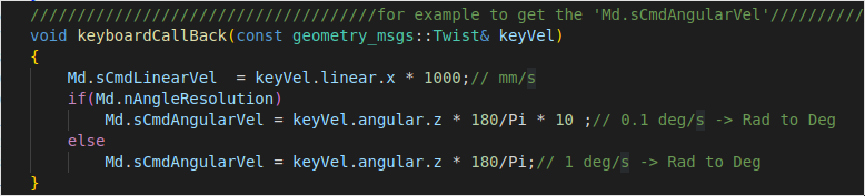 MD400T MDR200 ROS Odom error 문의 : 고객지원 - 엠디로봇