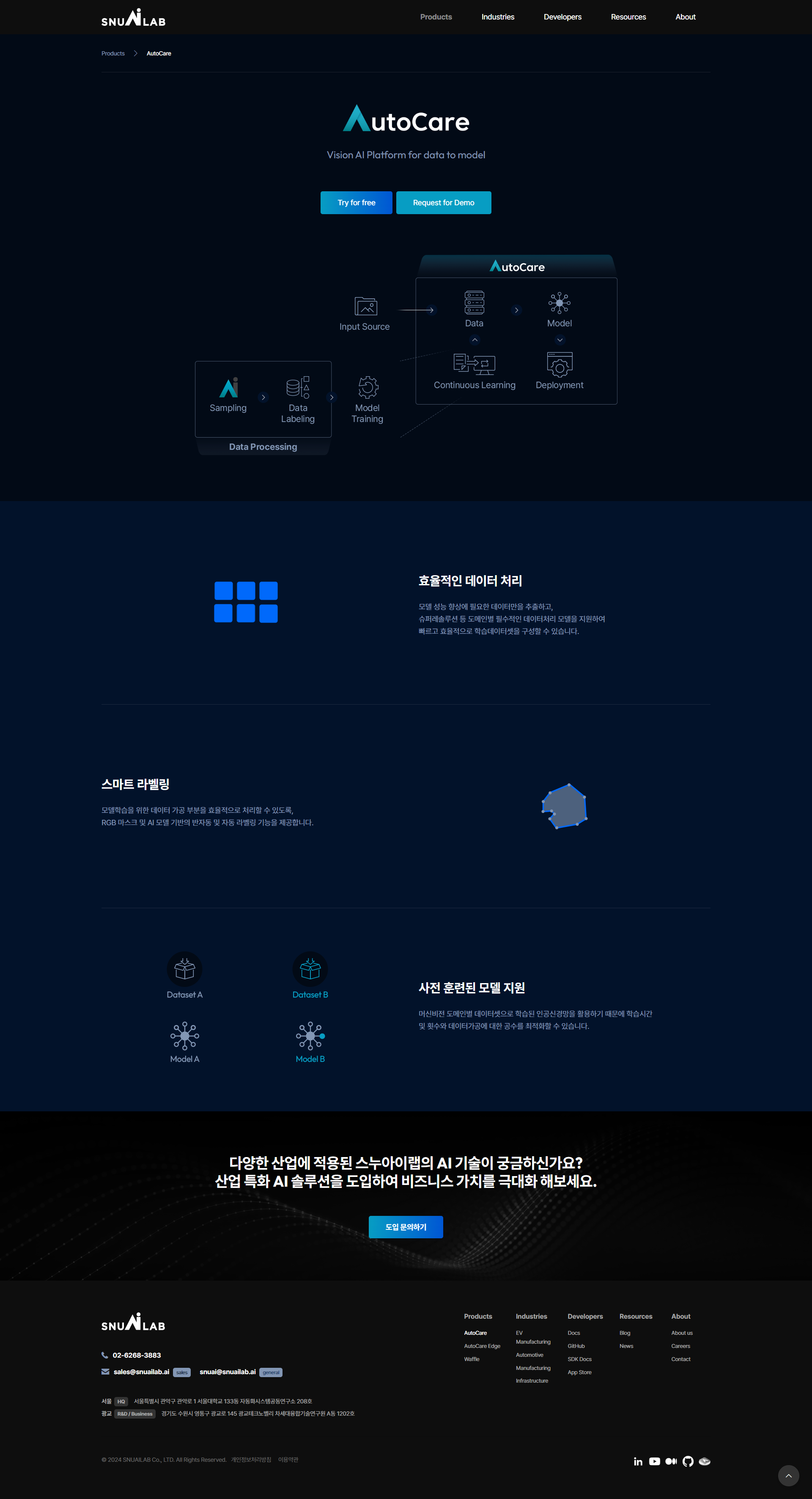 SNUAILAB | 스누아이랩 : 웹사이트(홈페이지, 쇼핑몰) 제작사례 | 픽셀아트공작소