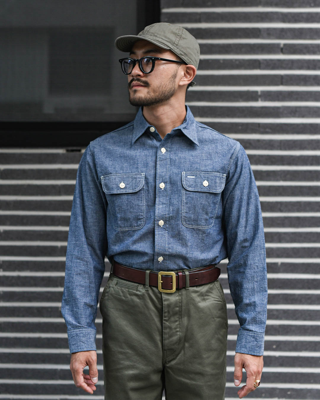 Blue Chambray Work Shirt : Semi Basement General Store