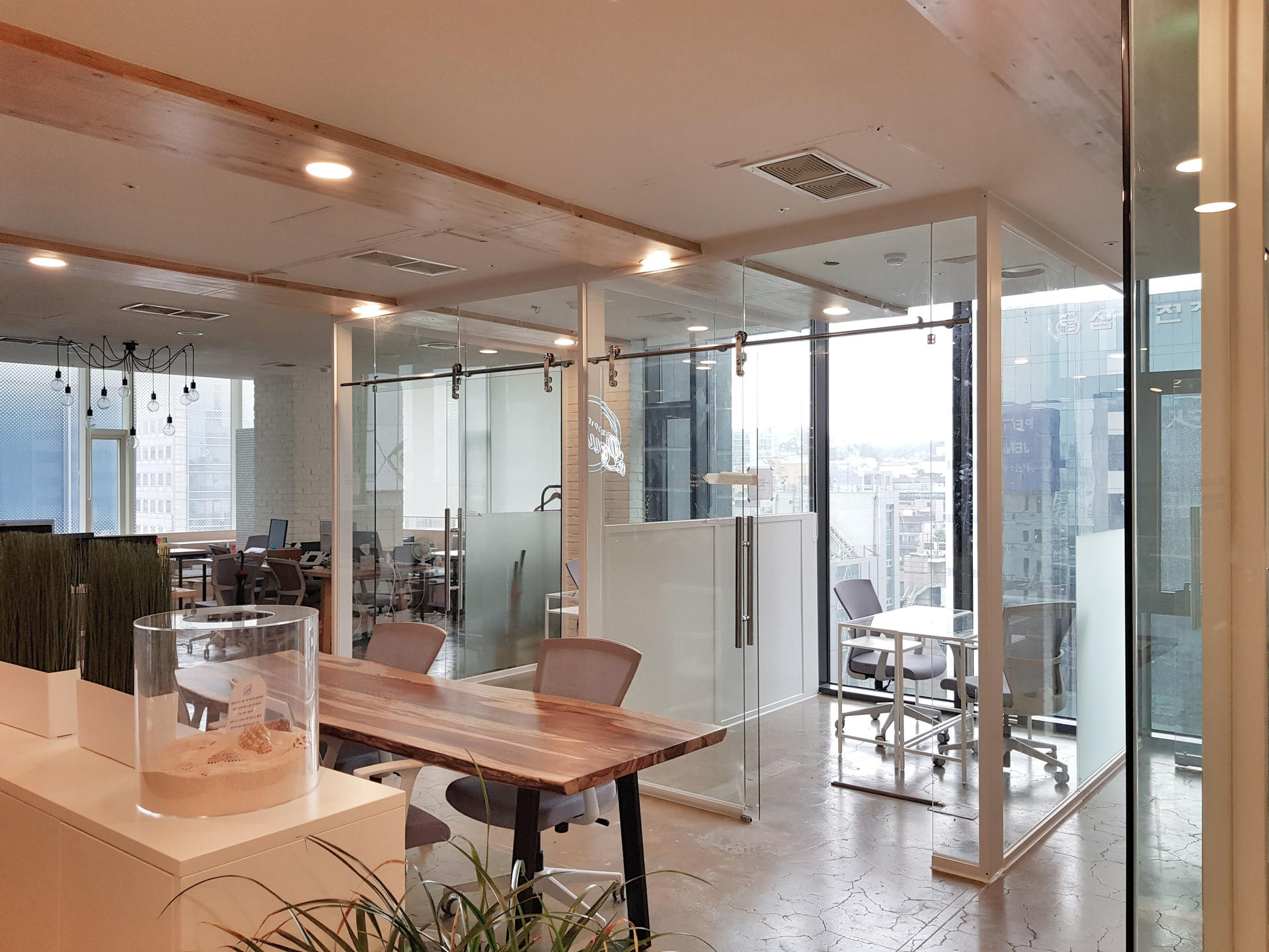 [유리가벽] 서울시 강남구, 사무실 유리파티션 : Glass Partition
