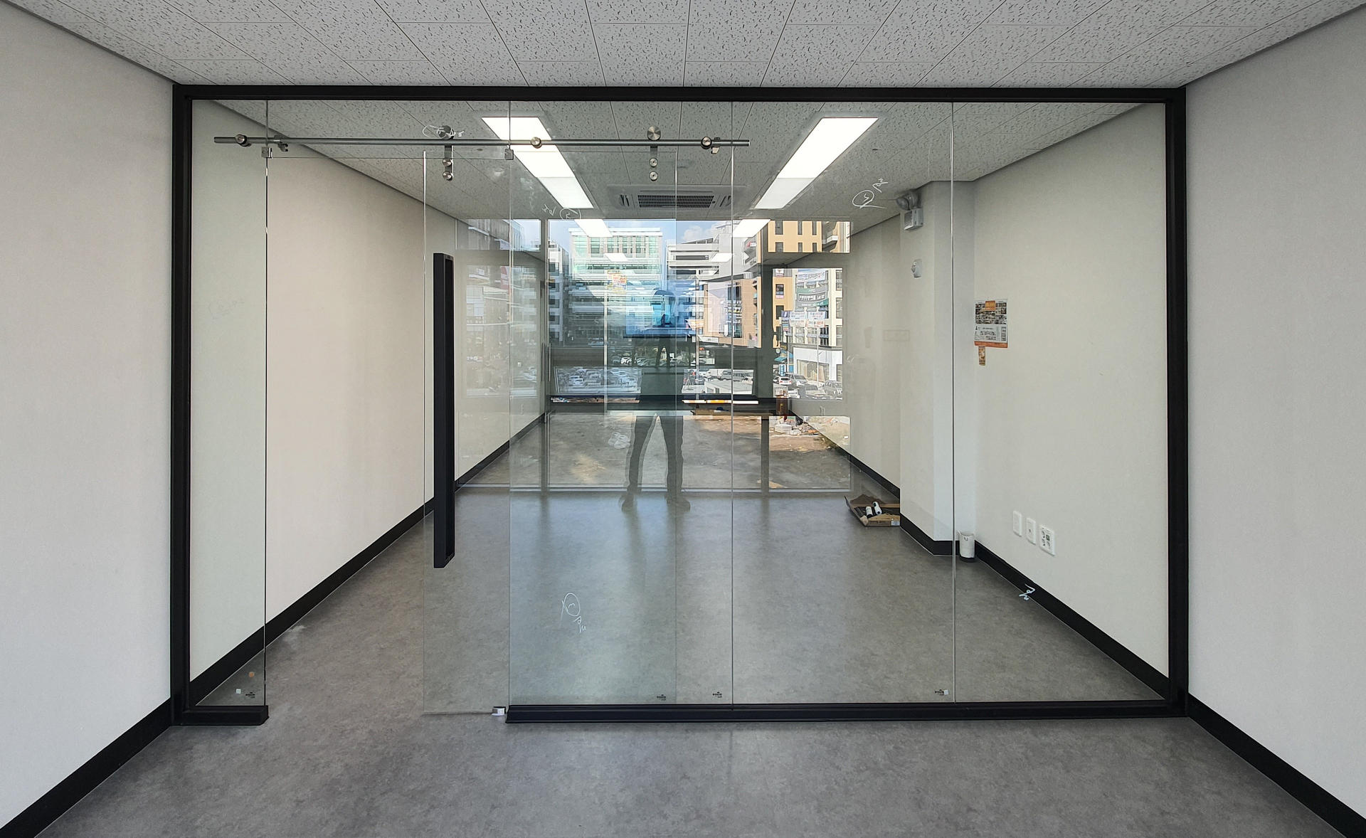 [유리가벽] 시흥시 배곧신도시, 유리파티션 : Glass Partition