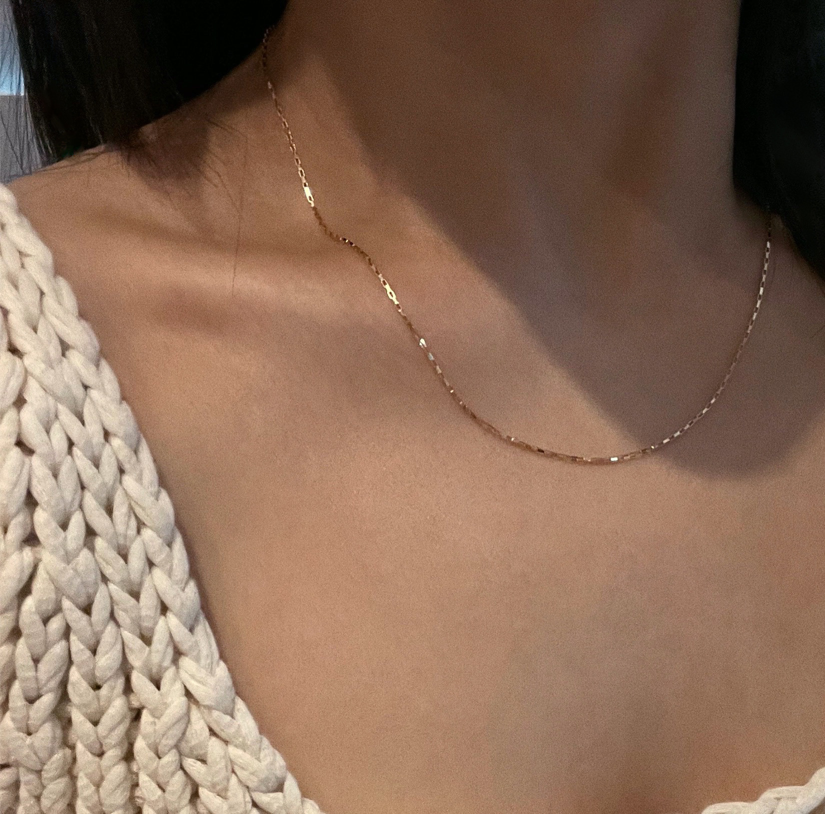 OBLONG CHAIN NECKLACE : THE STUFF