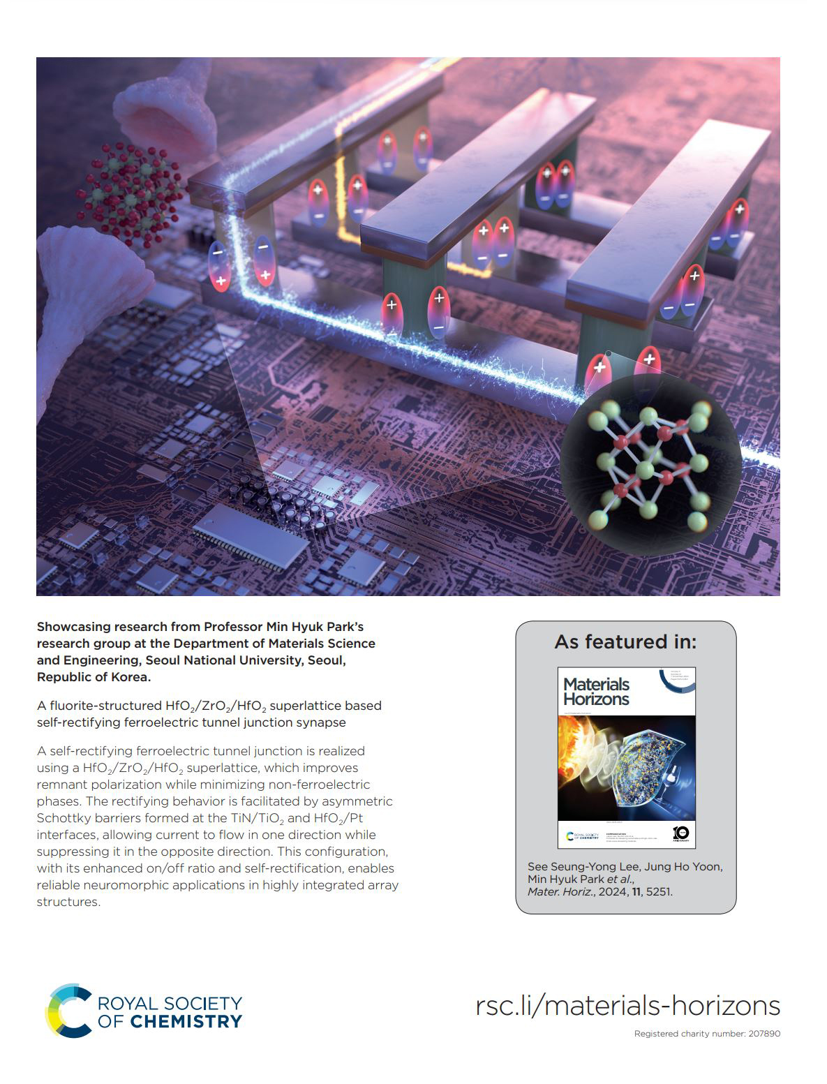 A fluorite-structured HfO2/ZrO2/HfO2 superlattice based self-rectifying ...