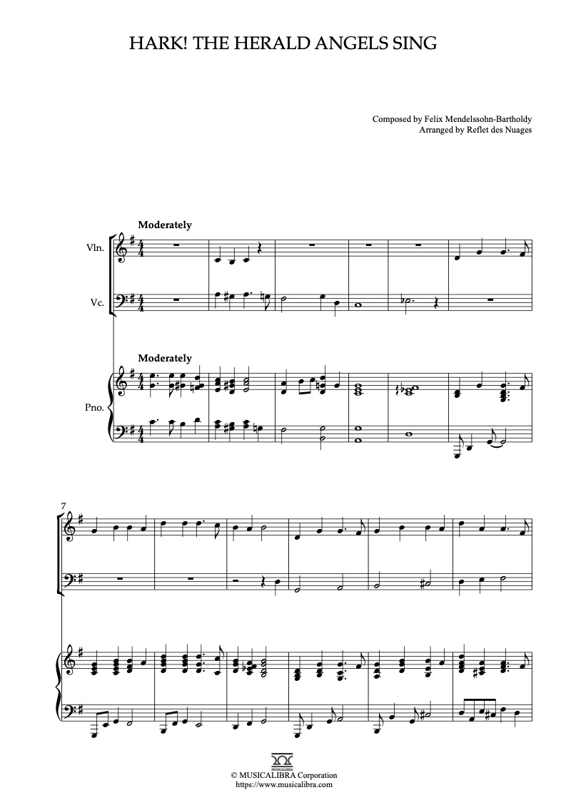 Hark The Herald Angels Sing Sheet Music Violin