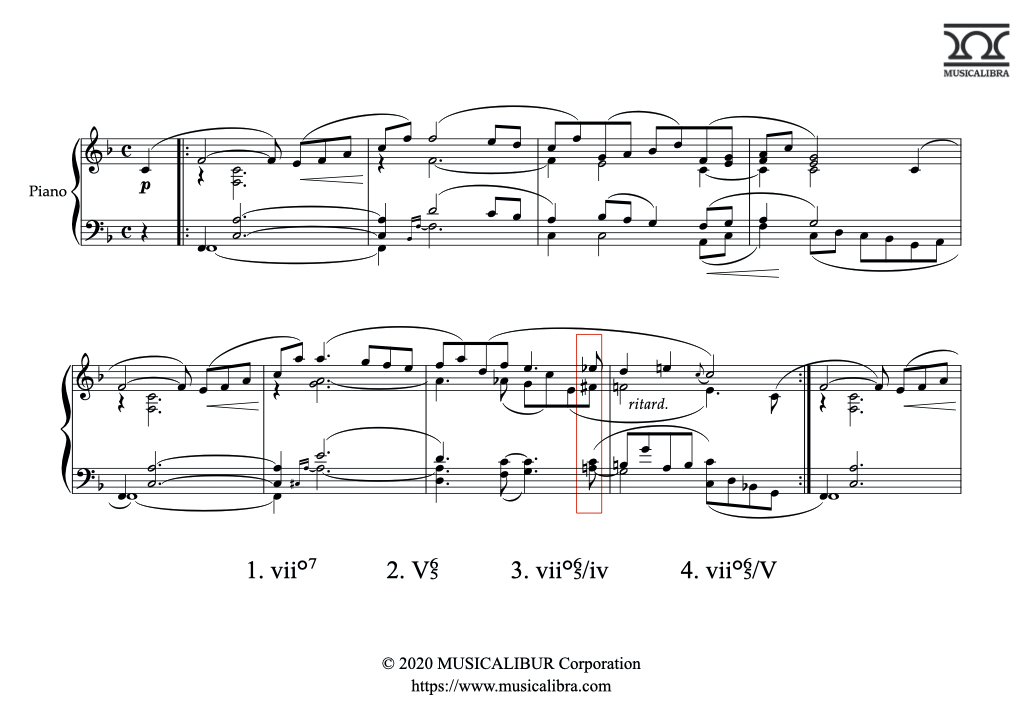 Music Theory Quiz 15. Harmonic Analysis - Secondary Diminished 7th ...