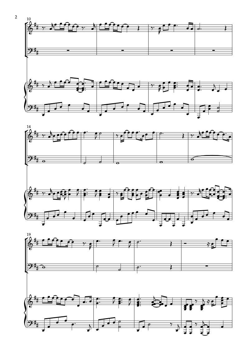 [TRIO SHEET MUSIC] Babe(Styx) - Violin, Cello and Piano Chamber ...