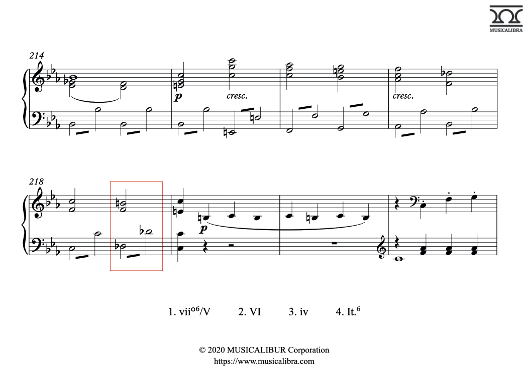 Music Theory Quiz 81. Harmonic Analysis - Augmented 6th Chord : BLOG