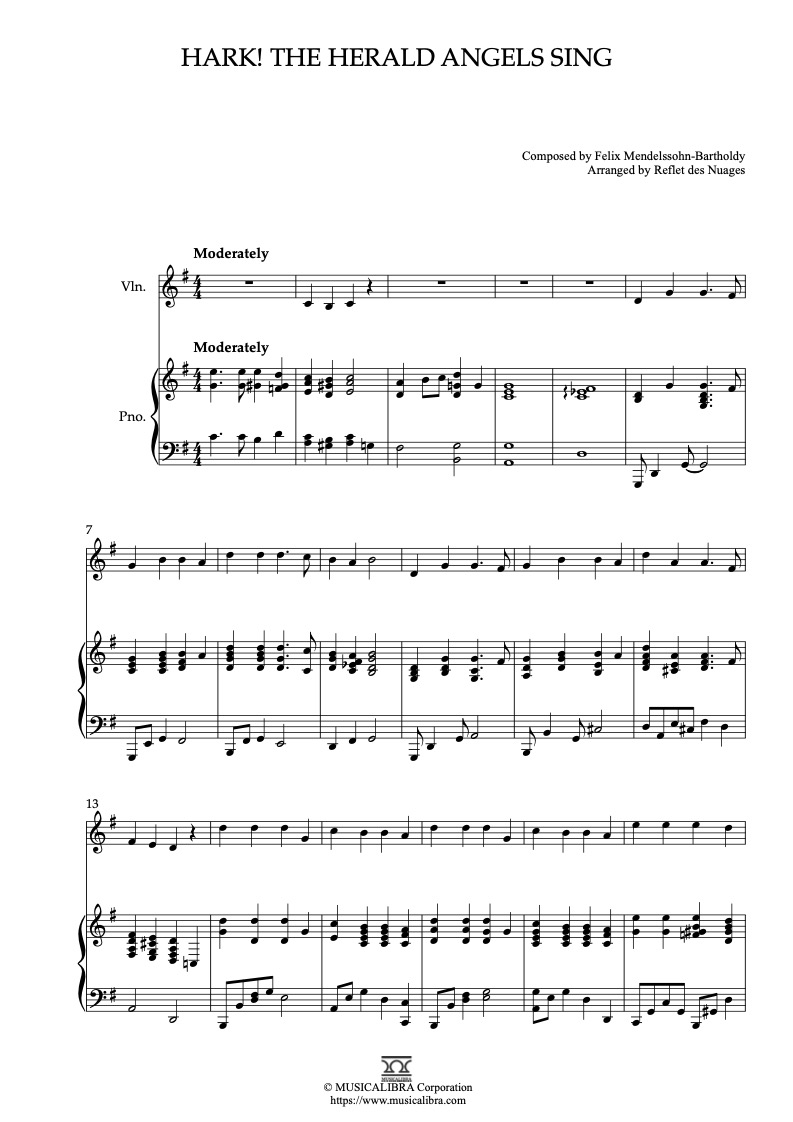 Hark The Herald Angels Sing Sheet Music