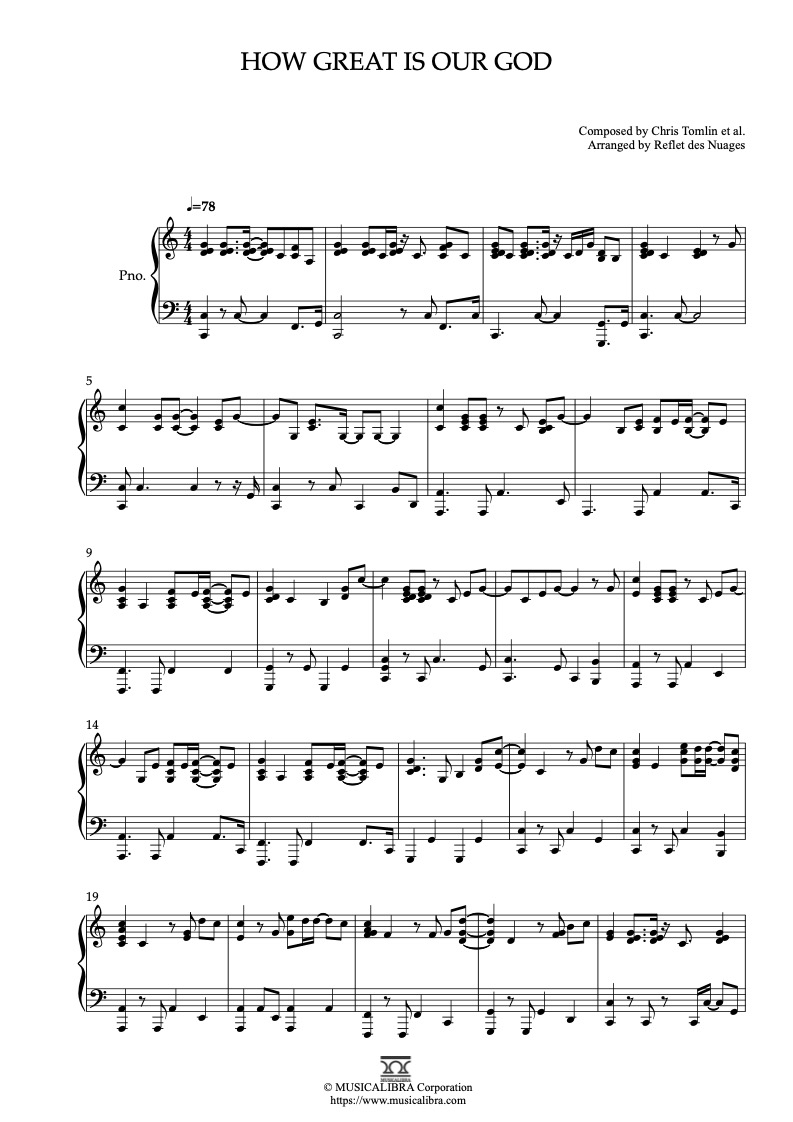 How Great Is Our God Sheet Music