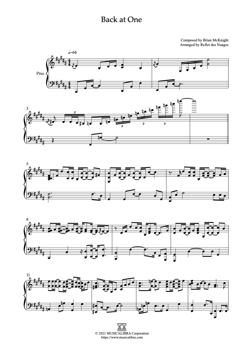 [DUET SHEET MUSIC] Back at One - Violin and Piano Chamber Ensemble ...