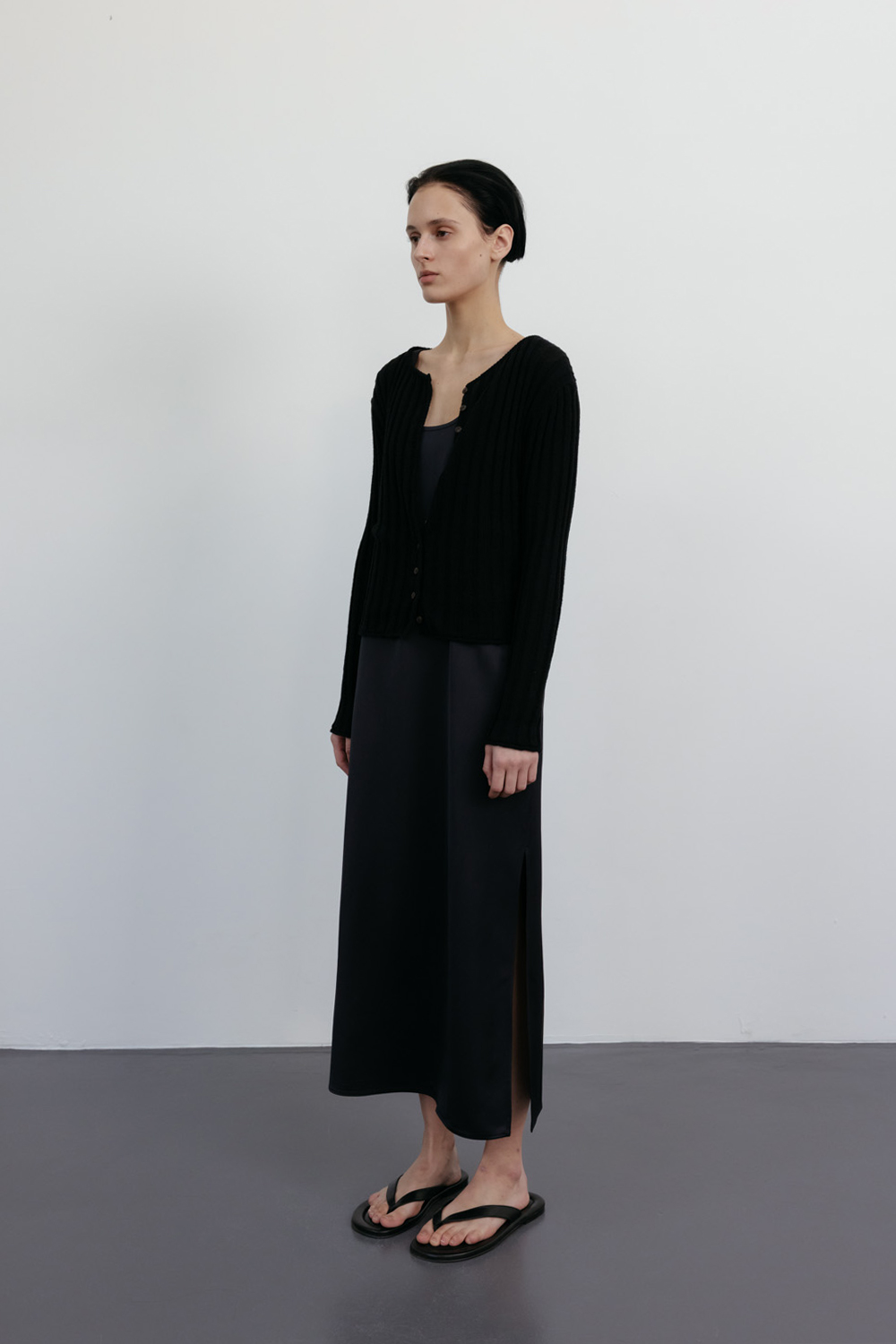 ITALIAN LINEN BLEND RIB KNIT CARDIGAN - 감도 깊은 취향 셀렉트샵 29CM