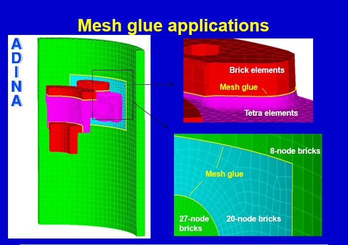 [ADINA] Mesh glue 의 기능과 활용 범위 : ableMAX