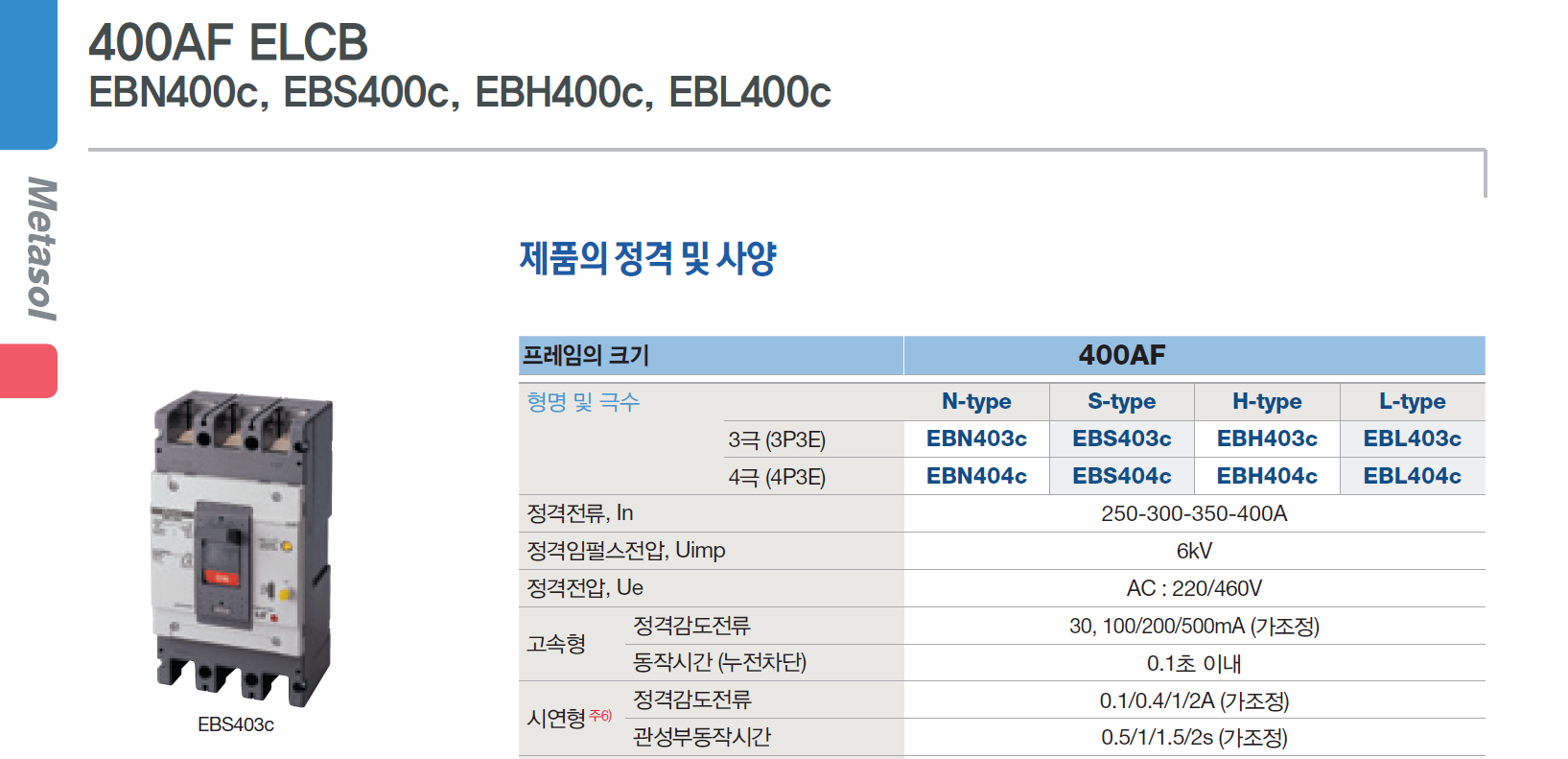 EBN 403c (LS일렉트릭) : 구매솔루션 EOS