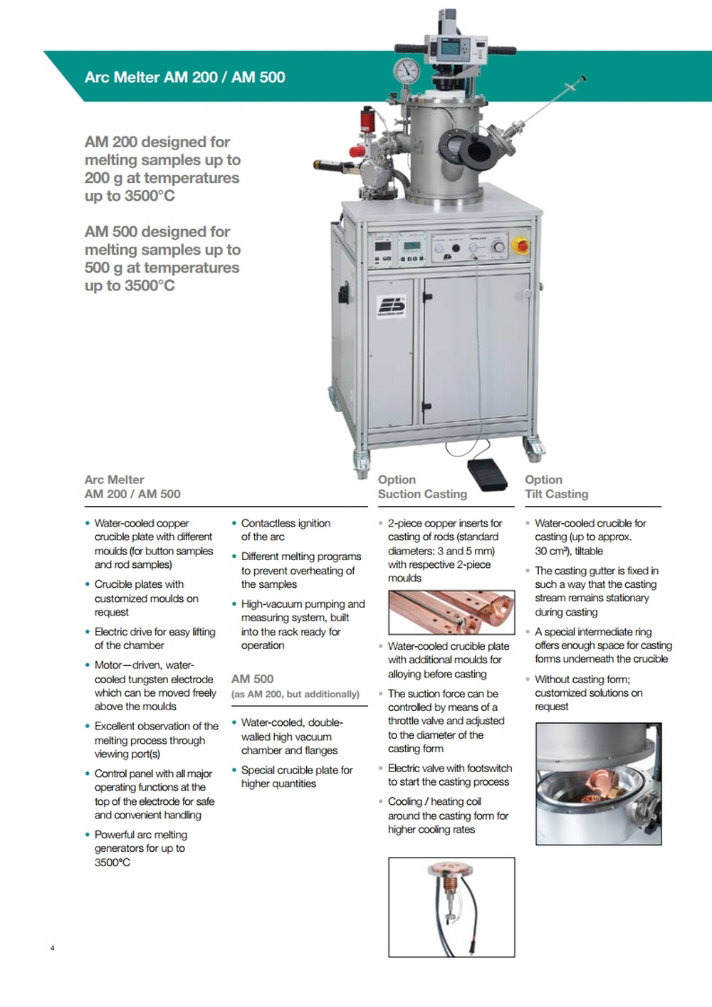 Arc Melter (AM200 / AM500) : CHEMCOKOREA 켐코코리아
