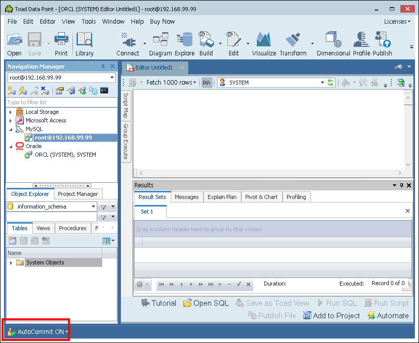 [Toad Data Point] Auto Commit 기본설정 변경 : 토드 활용 TIP | 토드 커뮤니티 | Toad ...
