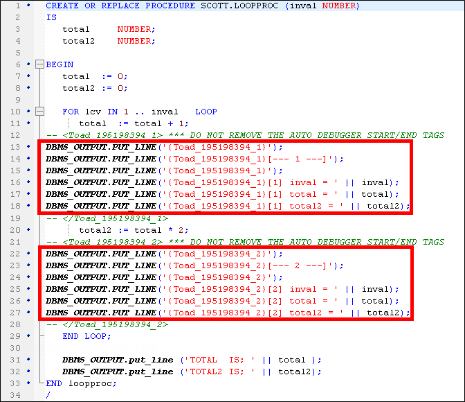 [Toad for Oracle] Auto Debugger 사용 : 토드 활용 TIP | 토드 커뮤니티 | Toad Community