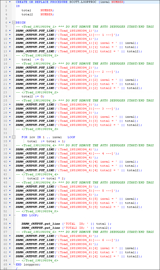 [Toad for Oracle] Auto Debugger 사용 : 토드 활용 TIP | 토드 커뮤니티 | Toad Community