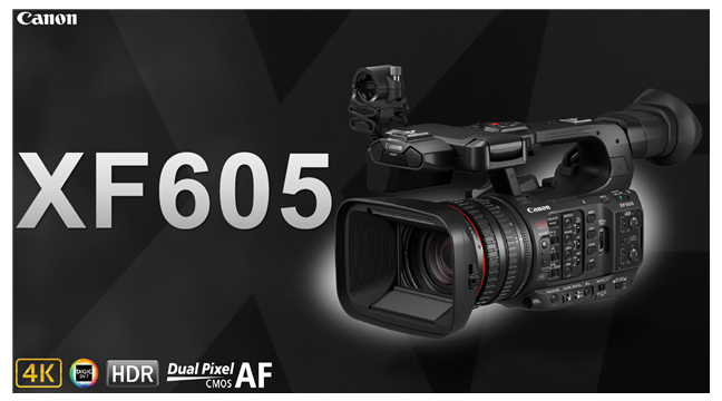 캐논 전문가용 4k 캠코더 XF605 출시 : 공지사항