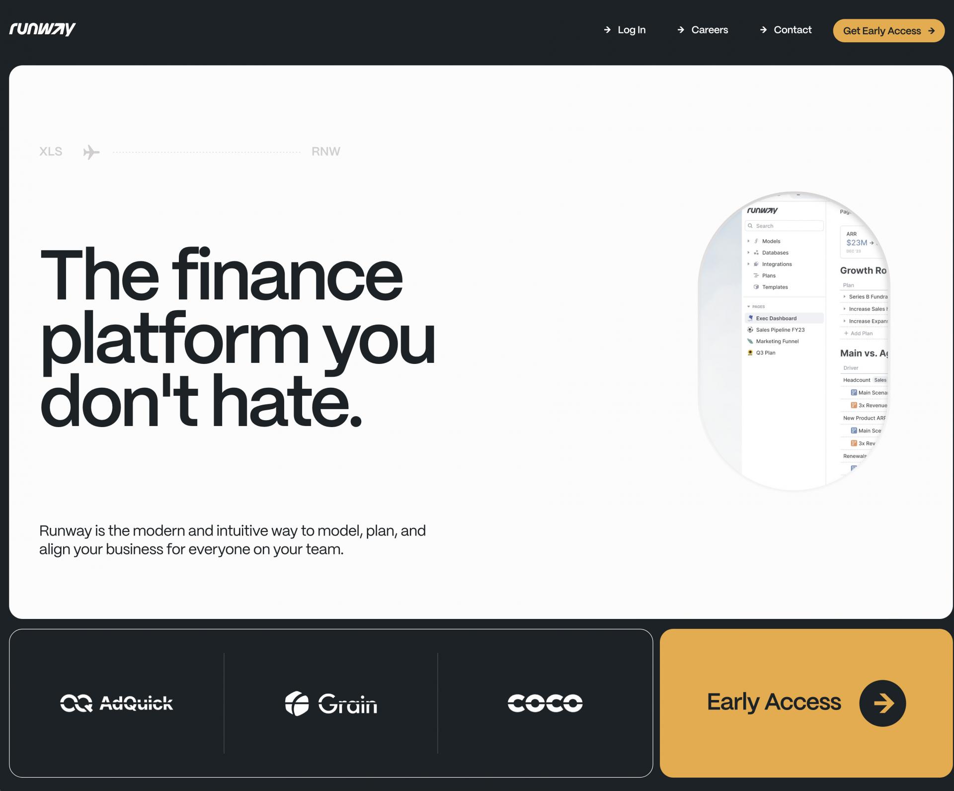 Runway Financial : 디자인 갤러리