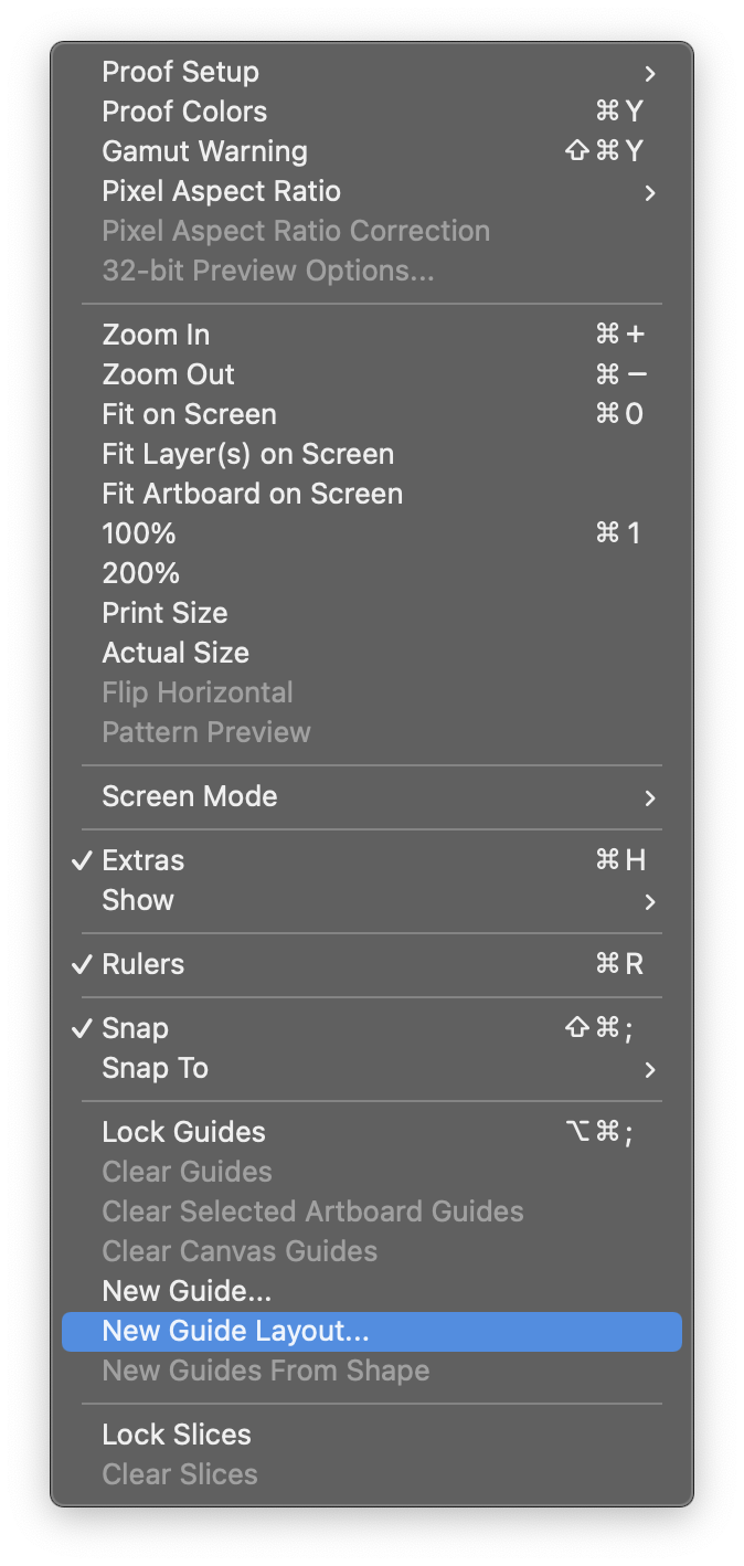 포토샵에서 아트보드, 그리드 만들기 : 디자인팁