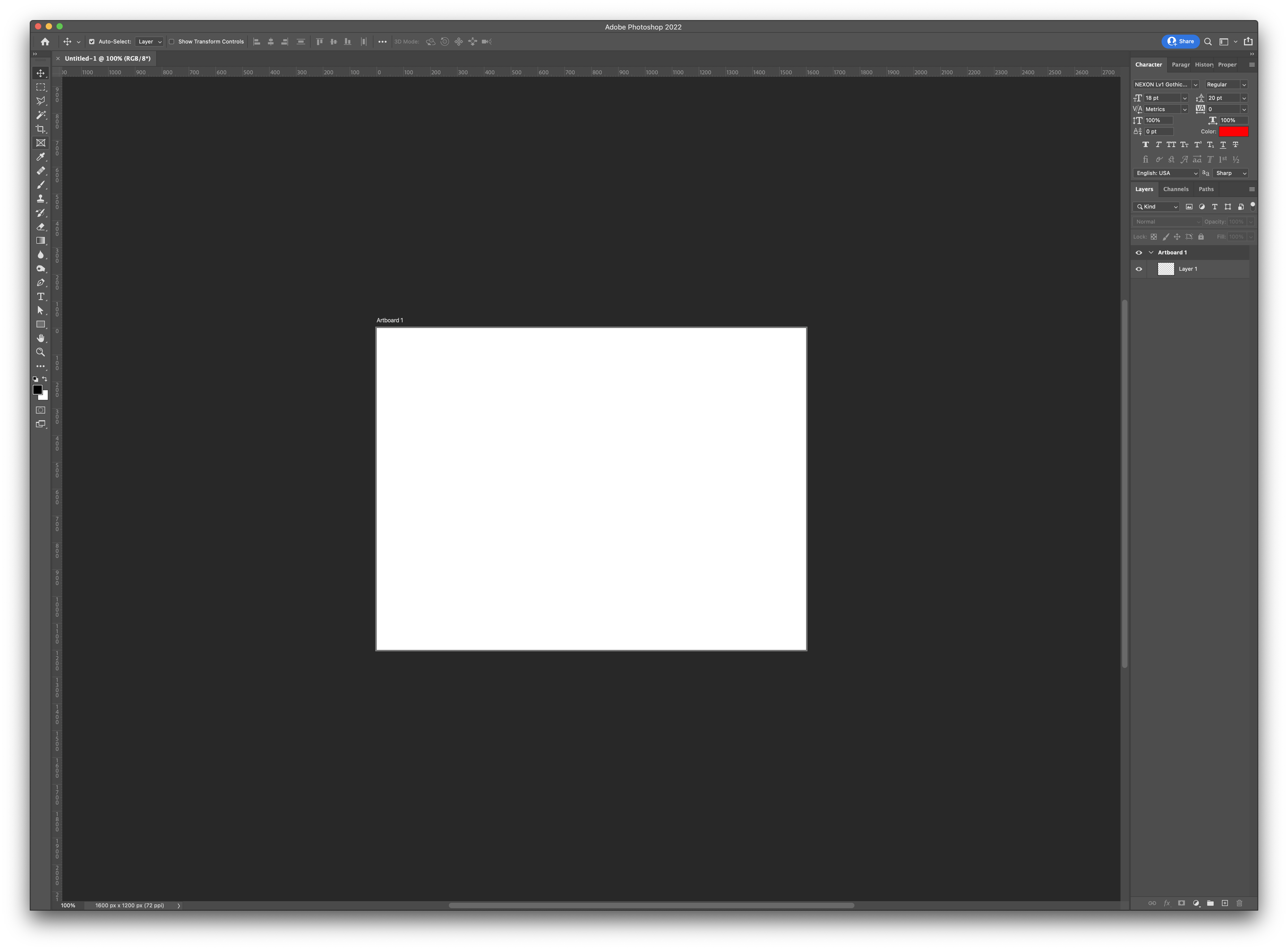 포토샵에서 아트보드, 그리드 만들기 : 디자인팁