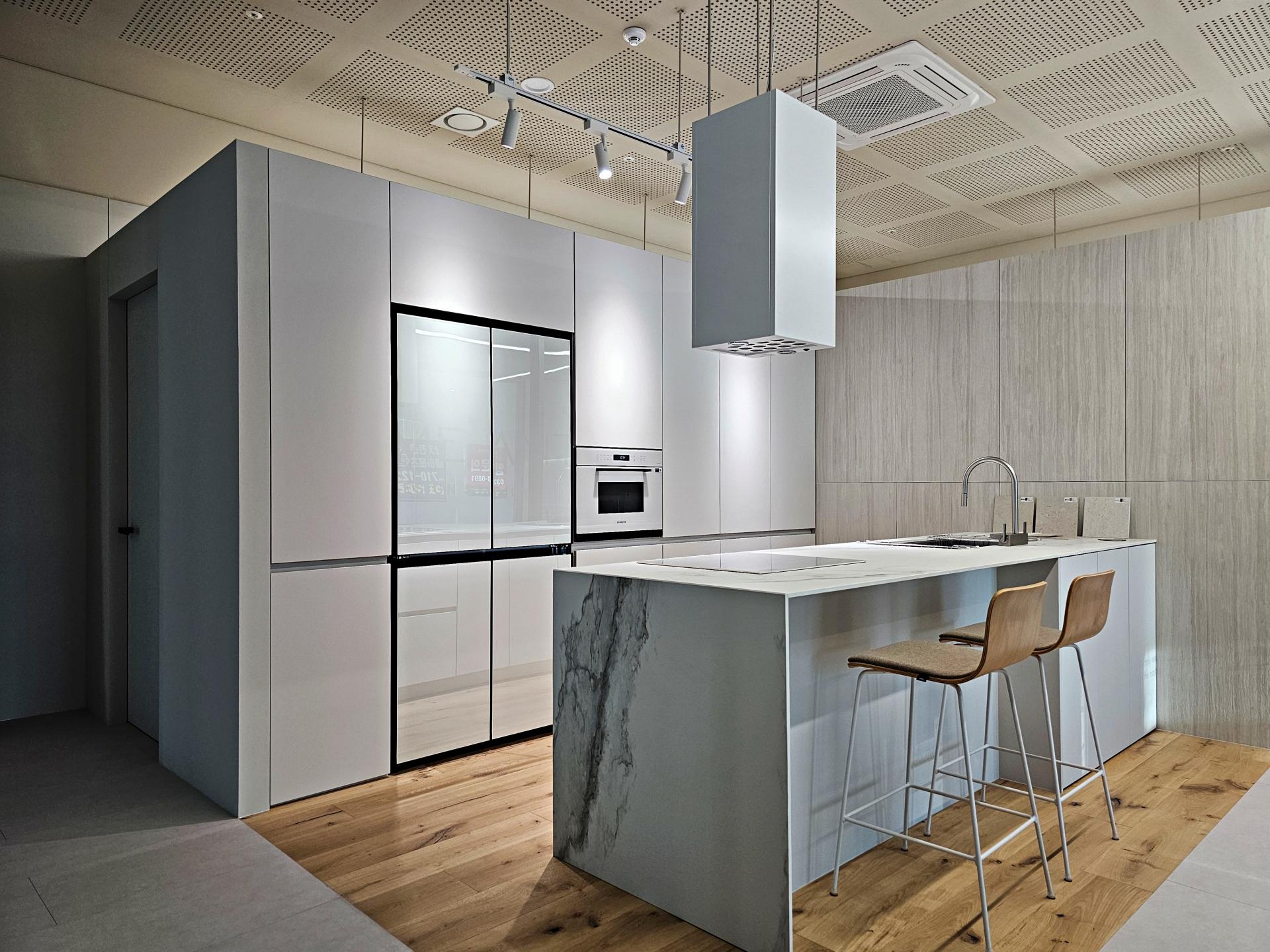 AWESOME ANTS 제작 주방 - 세라믹 아일랜드 : MADE IN SPAIN : 프리미엄 세라믹 슬랩 이날코(inalco ...