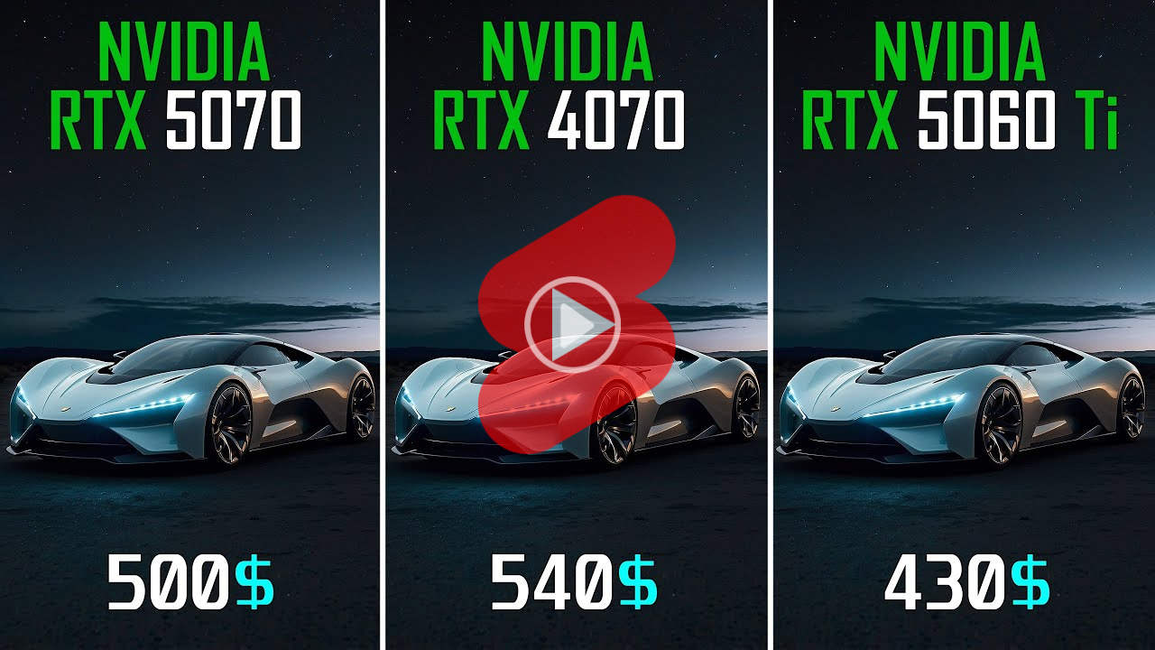 엔비디아 그래픽카드 RTX 5060 Ti vs RTX 4070 성능 비교 : PC, 노트북 활용 프로그램