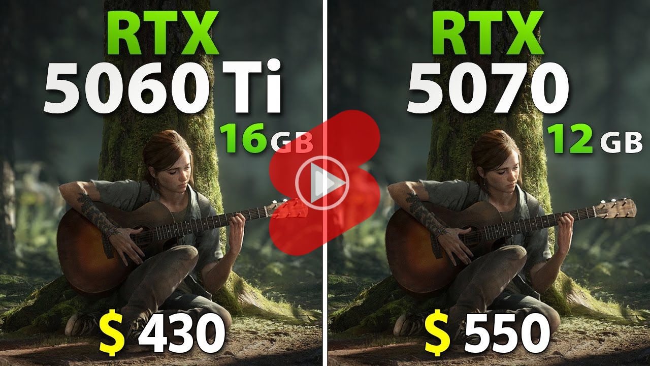엔비디아 RTX 5070과 RTX 5060 Ti 게임 성능 비교 : PC 주요 부품 성능 확인과 비교