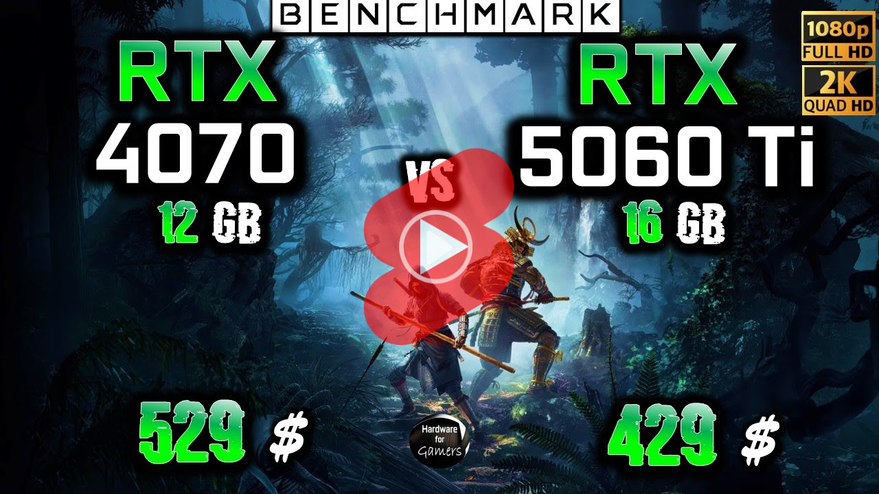 엔비디아 그래픽카드 RTX 5060 Ti vs RTX 4070 성능 비교 : PC, 노트북 활용 프로그램