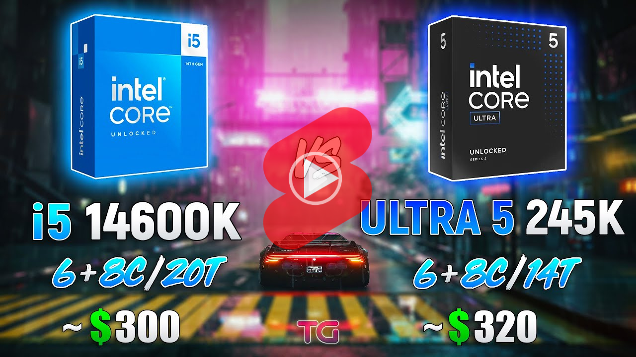인텔 Core Ultra 5 245K vs Core i5 14600K CPU 게임 성능 비교 : PC 주요 부품 성능 확인과 비교