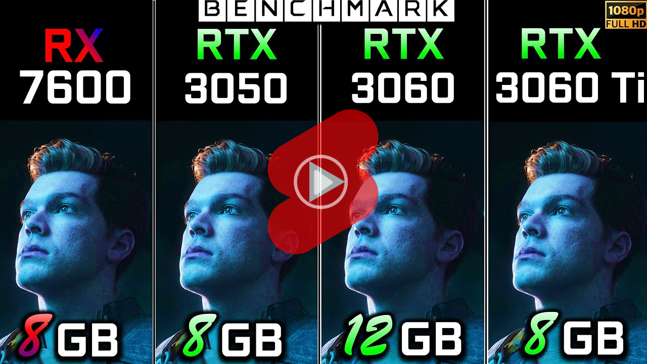 라데온 RX 7600 vs 엔비디아 RTX 3050 vs RTX 3060 vs RTX 3060 Ti 게임 성능 비교2 - FHD : PC 주요 부품 성능 확인과 비교