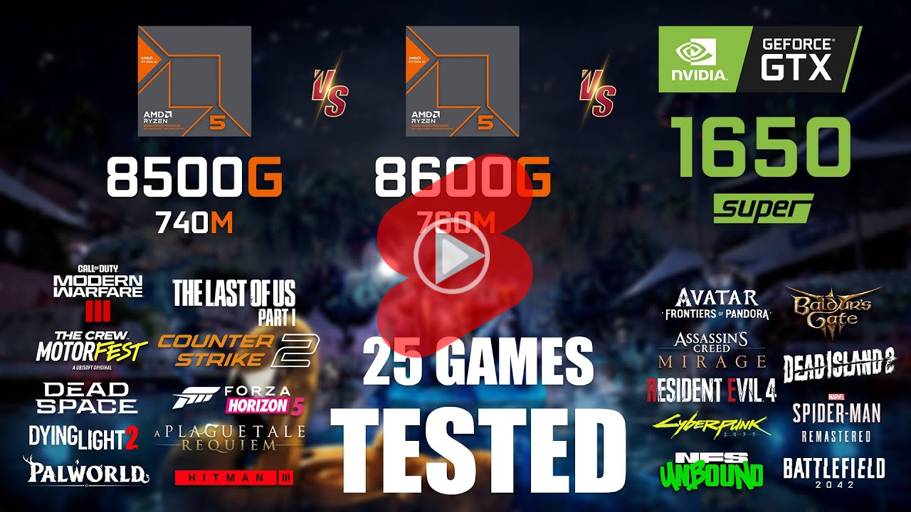 AMD R5 8500G vs AMD R5 8600G vs 엔비디아 GTX 1650 SUPER 4GB 게임 성능 비교 - FHD 해상도 : 윈도우 정품 구매 방법과 설치 안내 ...