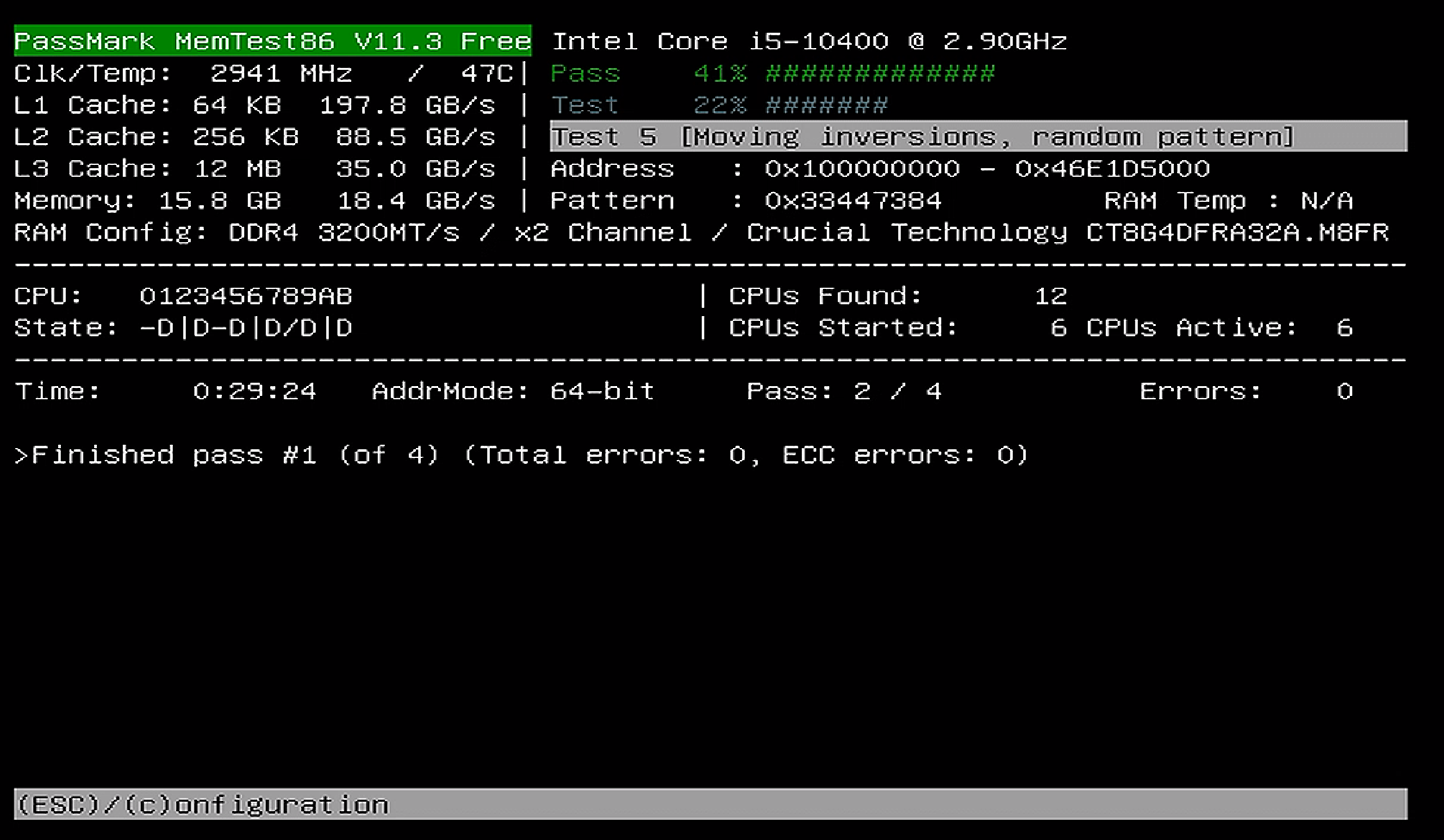 [메모리] MemTest86을 이용한 메모리 테스트 방법 : PC 주요 부품과 노트북 제조사의 AS 센터 정보 안내