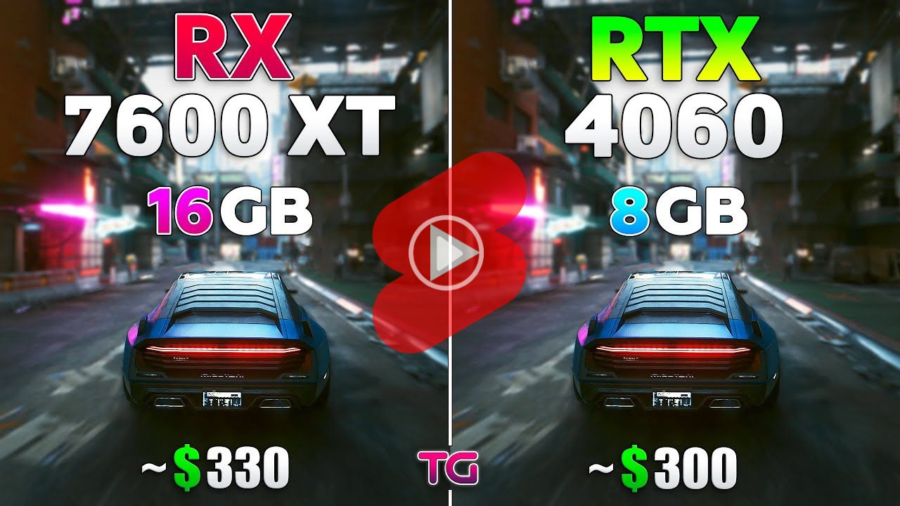 엔비디아 RTX 4060 vs 라데온 RX 7600 XT - 10개 게임 성능 비교 : PC 주요 부품 성능 확인과 비교