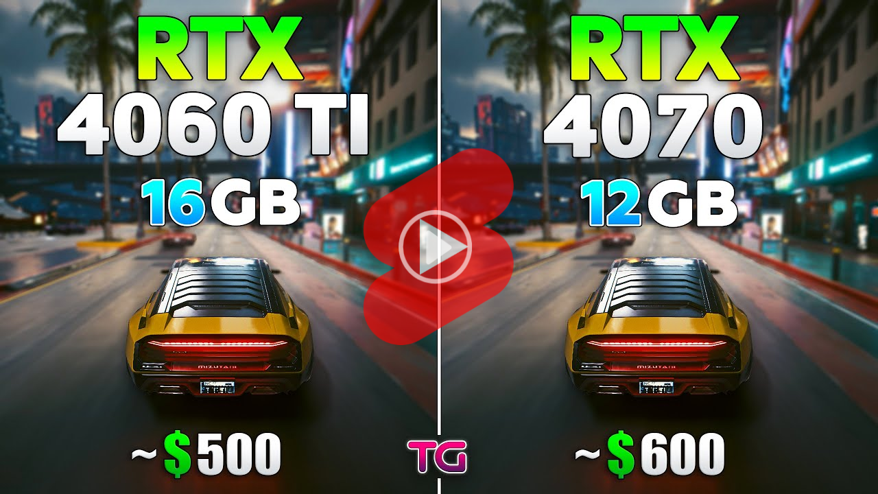 엔비디아 RTX 4060 Ti 16GB vs RTX 4070 게임 성능 비교 - QHD 해상도 : PC 주요 부품 성능 확인과 비교