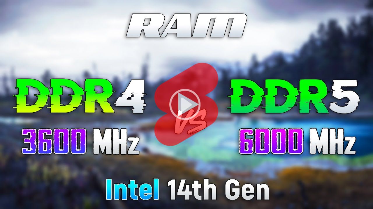 DDR4 vs DDR5 메모리 14세대 인텔 CPU에서 게임별 성능 비교 : PC 주요 부품 성능 확인과 비교