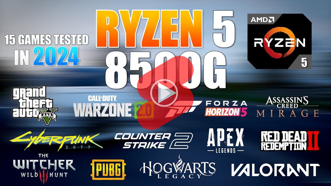 AMD Ryzen 5 8500G 내장 그래픽 게임 성능 : PC 주요 부품 성능 확인과 비교