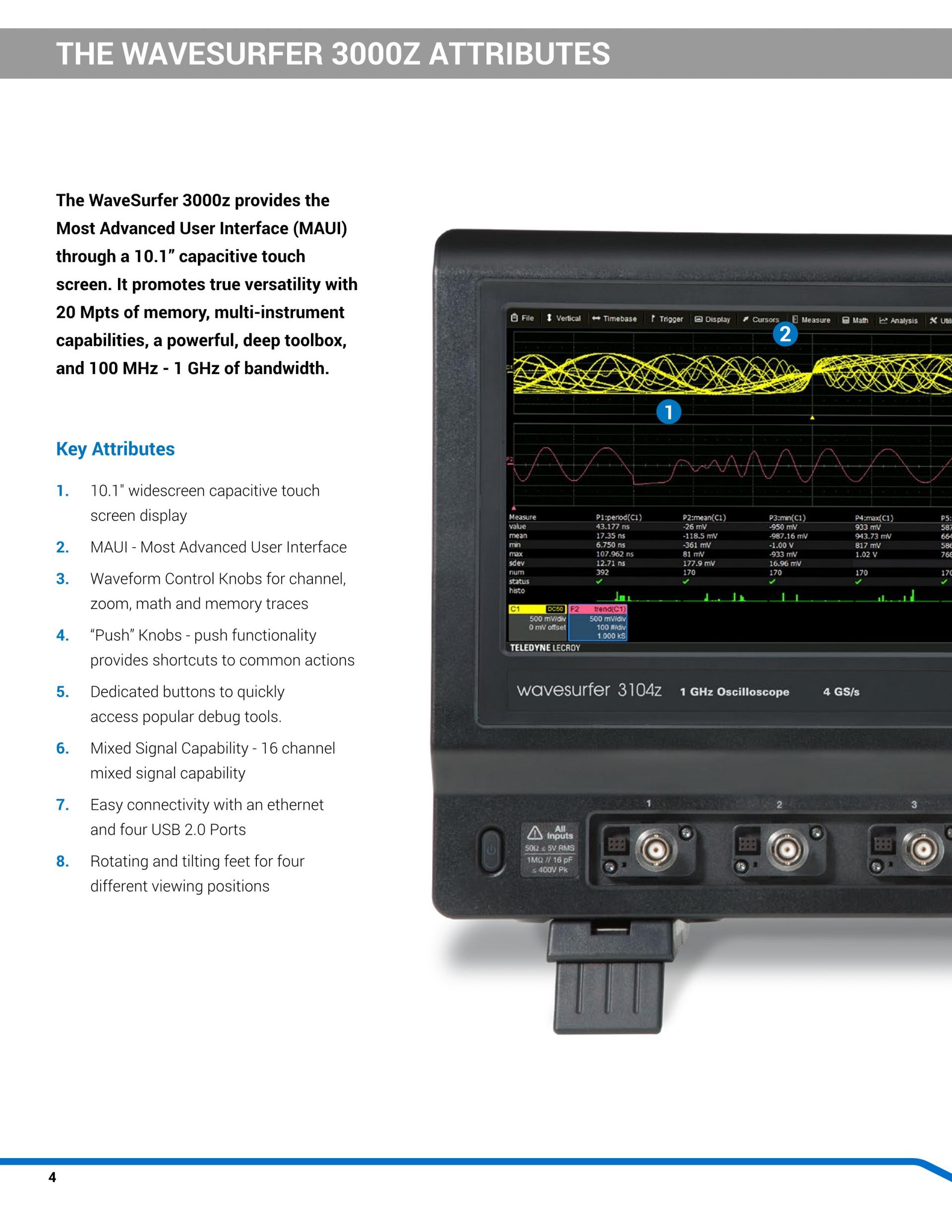 LECROY WAVESURFER 3000Z 오실로스코프 : 지니어스인더스트리 - 대한민국 No.1 산업장비 공급채널