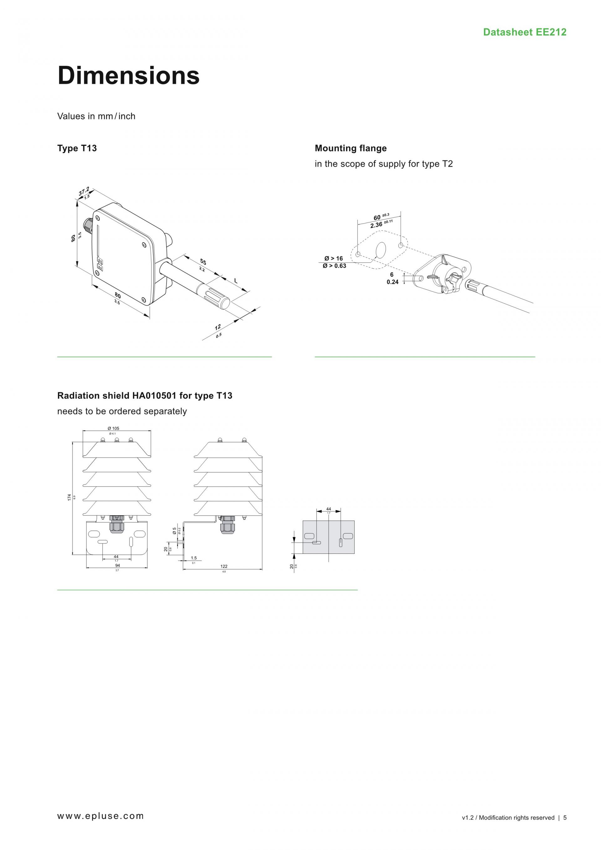 E+E EE212 모듈 교체형 온습도 센서 : 지니어스인더스트리 - 대한민국 No.1 산업장비 공급채널