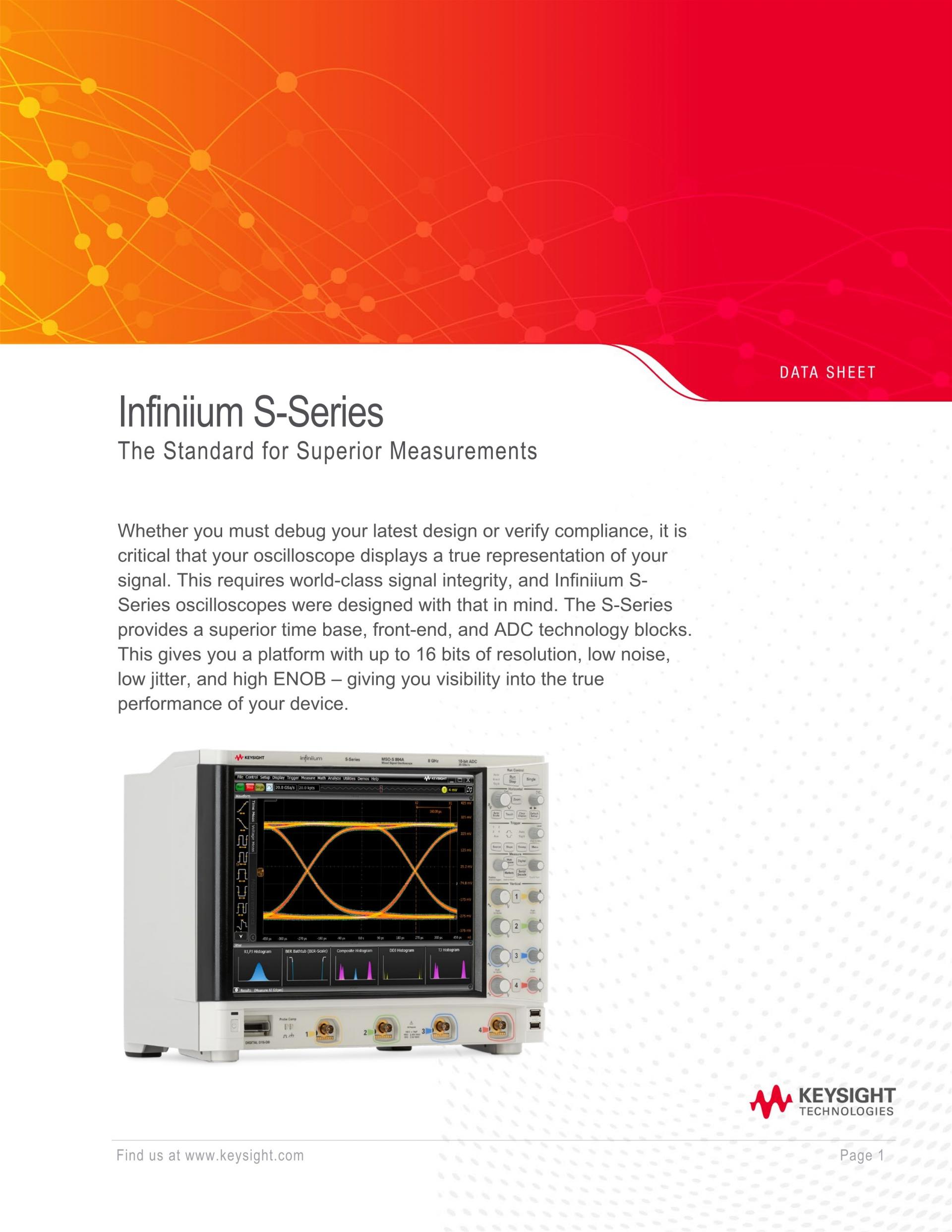 KEYSIGHT DSOS804A 고해상도 오실로스코프: 8 GHz, 아날로그 4채널 : 지니어스인더스트리 - 대한민국 No.1 ...